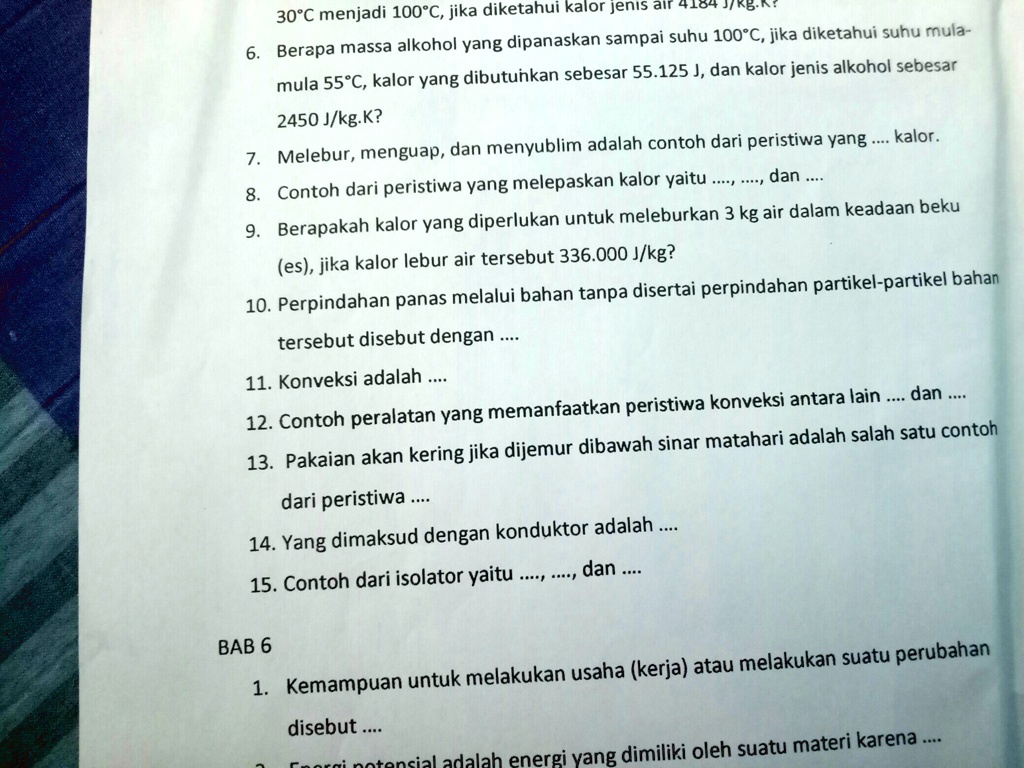 SOLVED: tolong dijawab y soal y bsk dikumpulin 30*C menjadi 100*C, jika ... SOLVED: tolong dijawab y soal y bsk dikumpulin 30*C menjadi 100*C, jika ...
