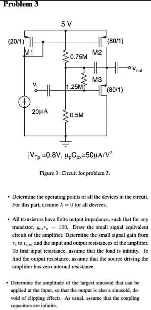 problem 3 figure 3 circuit for problem 3 determine the operating points of all the devices in ...