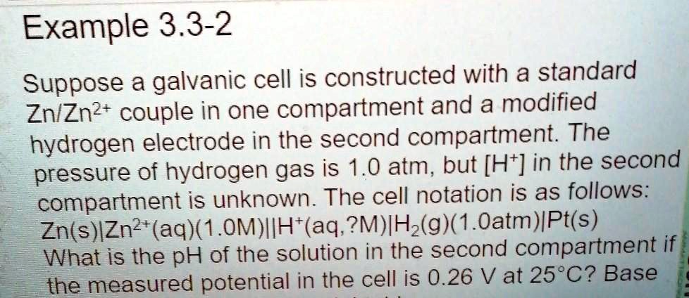 example 33 2 suppose a galvanic cell is constructed with a standard ...