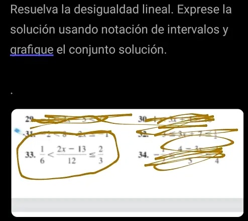 SOLVED: Solve the linear inequality. Express the solution using interval notation and graph the ...