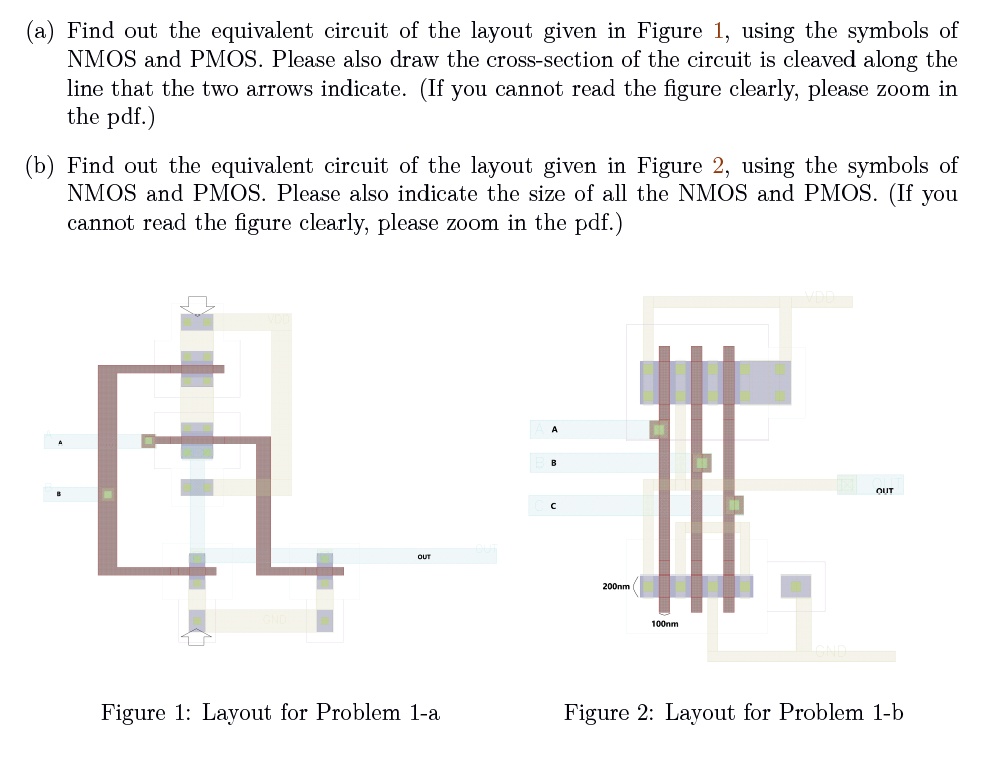 SOLVED: (a) Find out the equivalent circuit of the layout given in ...