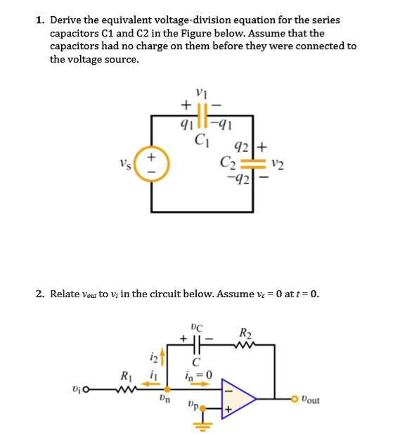 1. Derive the equivalent voltage-division equation for the series ...