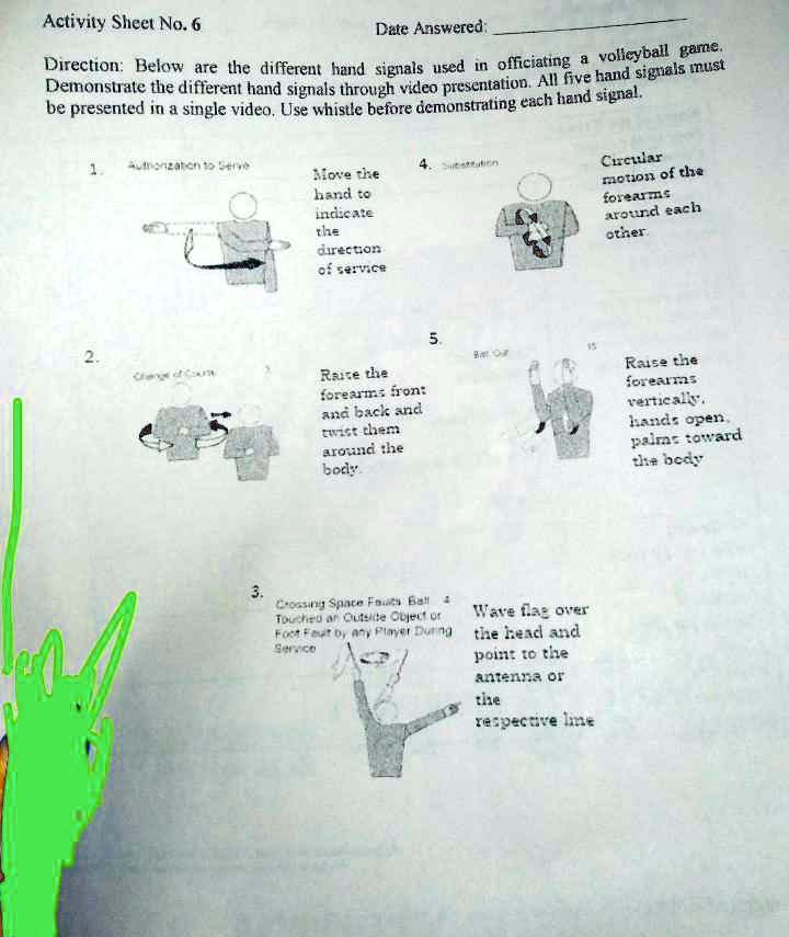 Activity Sheet No. 6 Date Answered: Direction: Below are the different ...