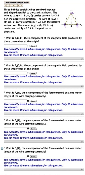 ant intinlea srelehi uren lhlllll three infinite straight wlres are ...