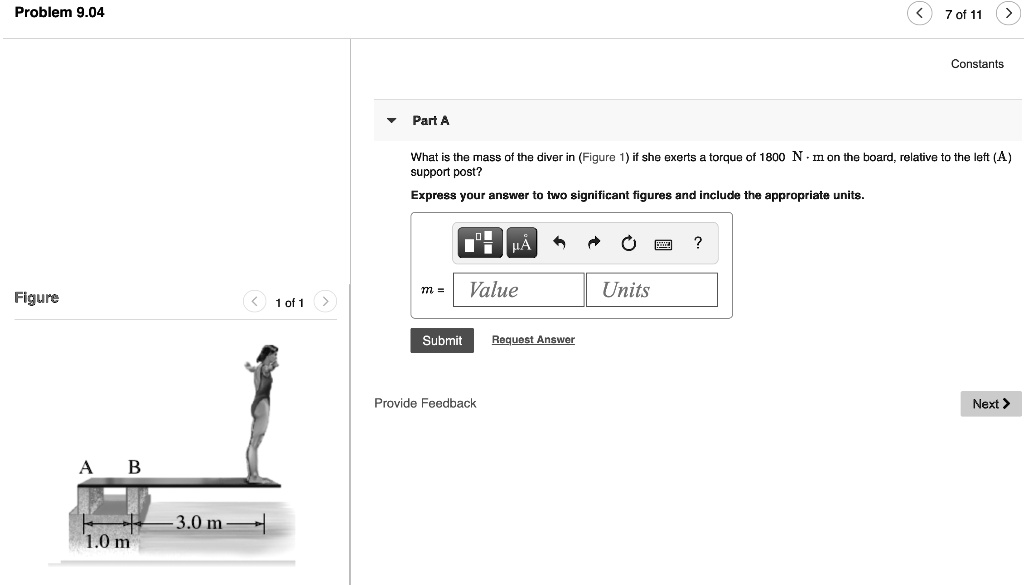 SOLVED: Problem 9.04 of 11 Constants Part A What is the mass of the ...