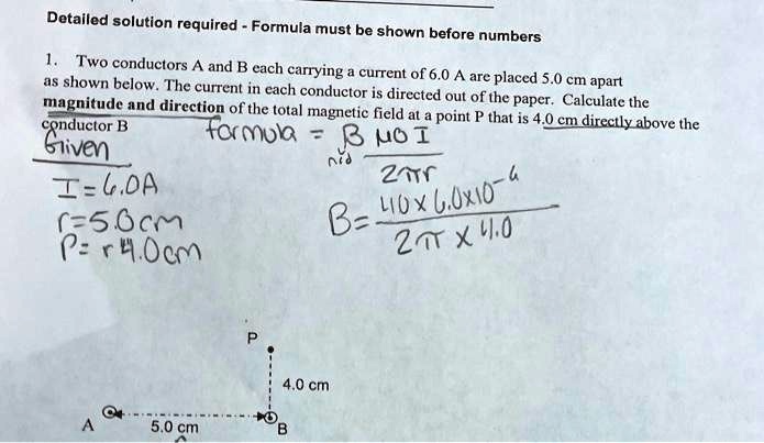 Detailed solution required - Formula must be shown before numbers 1 ...