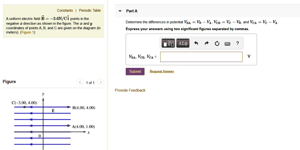 constants periodic table unifomm electric field 36nci points in the negative direction as shown ...
