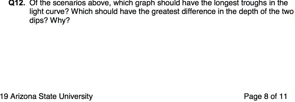 SOLVED: Q12. Of the scenarios above, which graph should have the ...