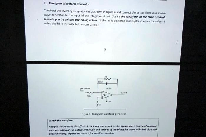 Solved Triangular Waveform Generator Construct The Inverting 7399