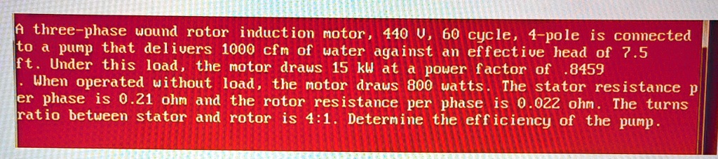 VIDEO solution: A three-phase wound rotor induction motor 440 V, 60 ...
