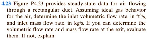 423 figure p423 provides steady state data for air flowing through ...