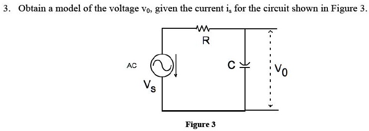 SOLVED: 3. Obtain a model of the voltage vo, given the current i, for the circuit shown in ...