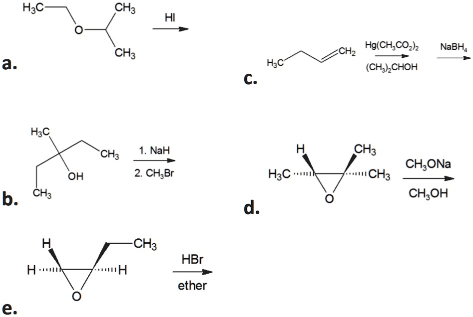 SOLVED: '10) Predict products and draw complete mechanisms for each of the following. H3C CH3 Hl ...