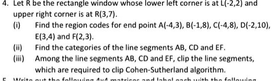 4. Let R be the rectangle window whose lower left corner is...