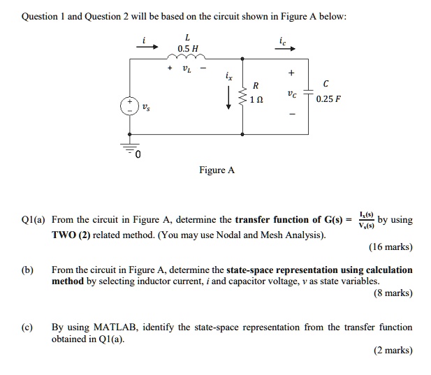 SOLVED: Question 1 and Question 2 will be based on the circuit shown in ... SOLVED: Question 1 and Question 2 will be based on the circuit shown in ...