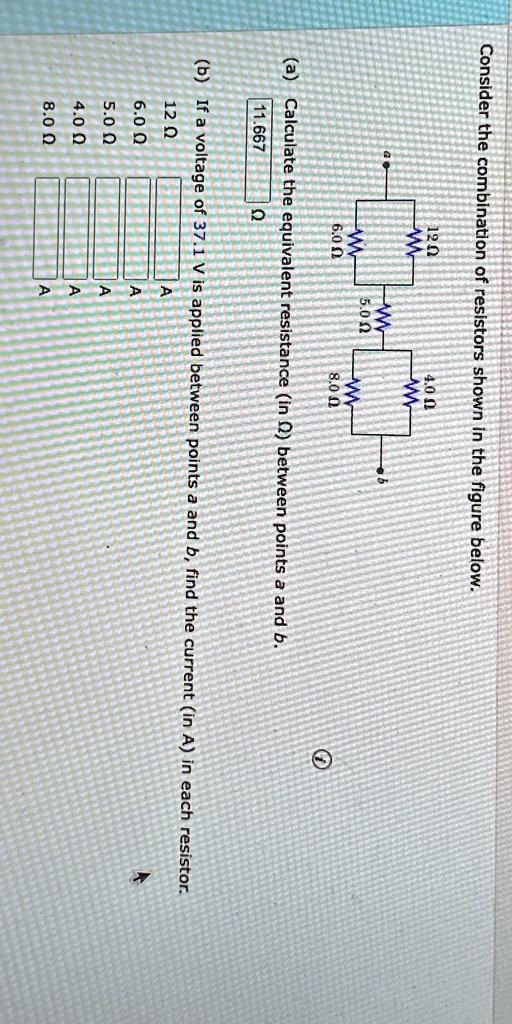 consider the combination of resistors shown in the figure below 12 ...