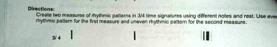 elements and compound directions create two measures of rhythmic patterns in 34 time signatures ...