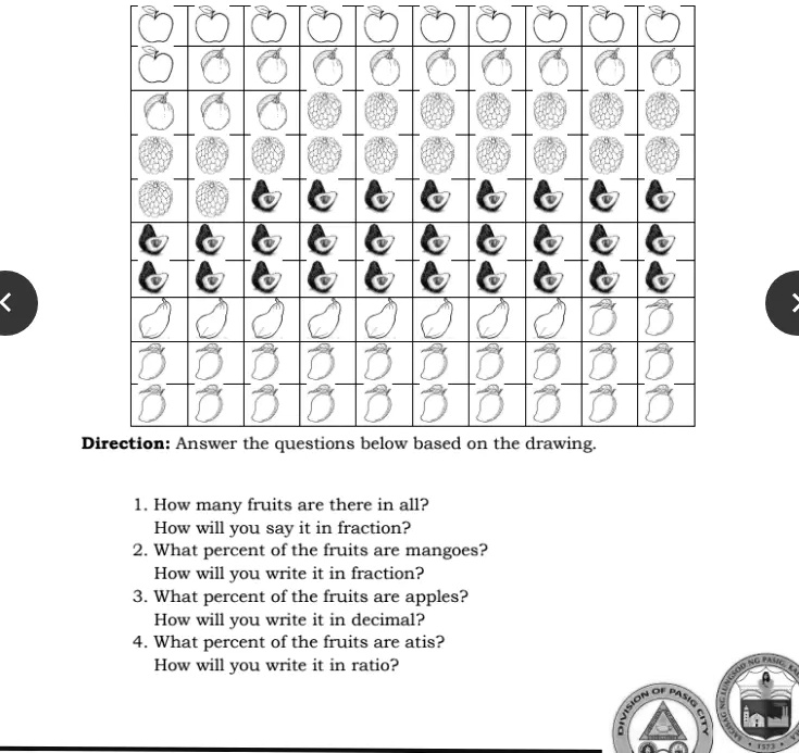 SOLVED: Direction: Answer the questions below based on the drawing: 1 ... SOLVED: Direction: Answer the questions below based on the drawing: 1 ...