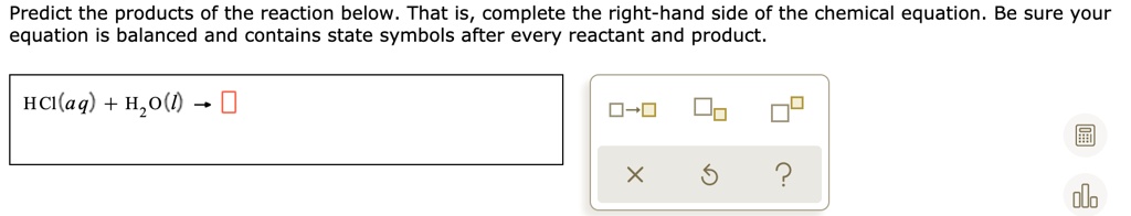 Predict The Products Of The Reaction Below That Is Complete The Right 