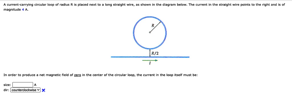A current-carrying circular loop of radius R is placed next to a long straight wire, as shown in ...