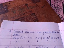 calculate harmonic mean from the following data