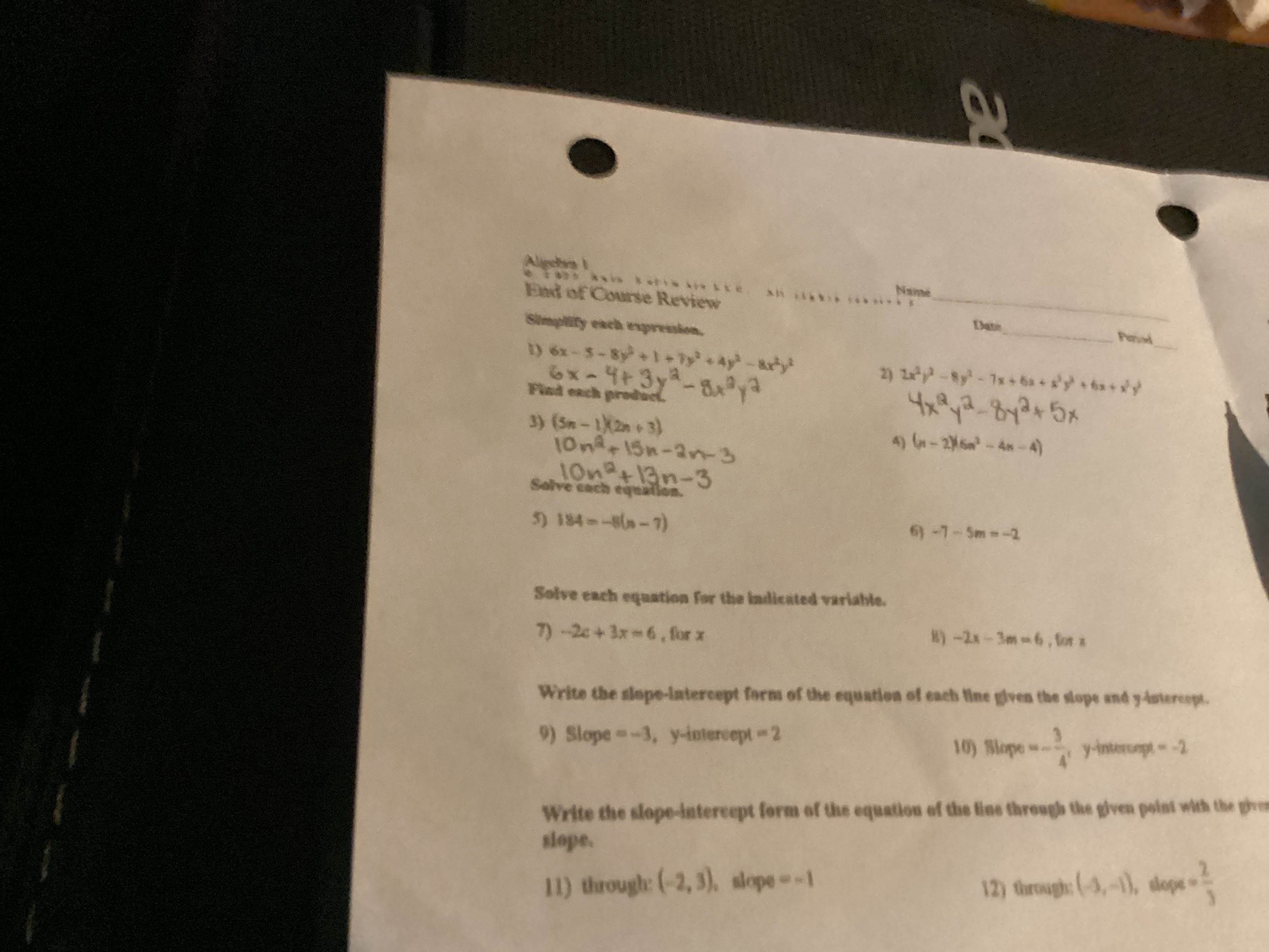[GET ANSWER] Alintht 1 13 x-5-8 y^2+1+1 y^2+4 y^2-8 x^2 y^2 6 x-4+3+2 ...