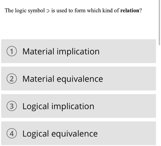 SOLVED The Logic Symbol 2 Is Used To Form Which Kind Of Relation