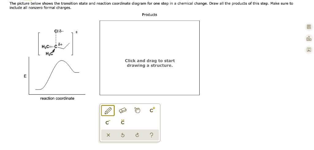 the picture below shows the transition state and reaction coordinate ...
