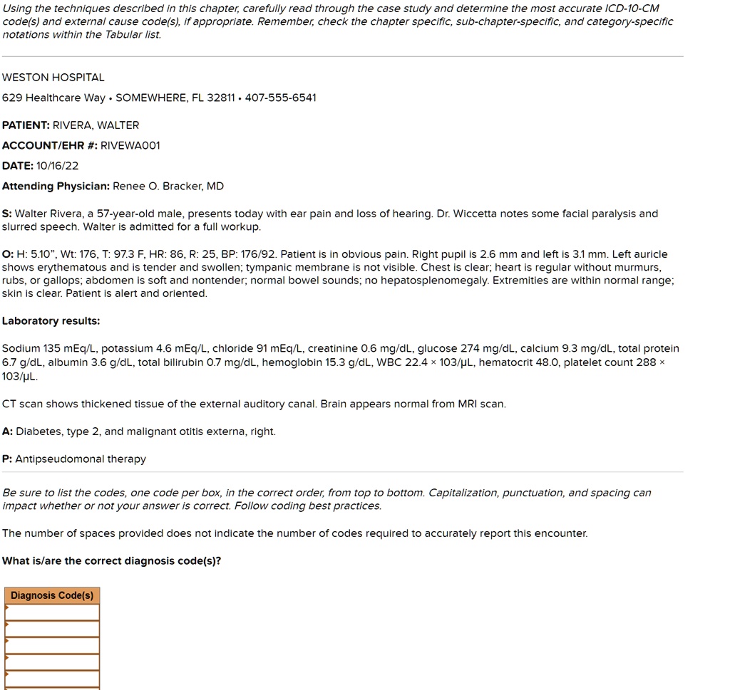 using the techniques described in this chapter carefully read through ...
