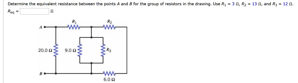 Determine the equivalent resistance between the points a and...