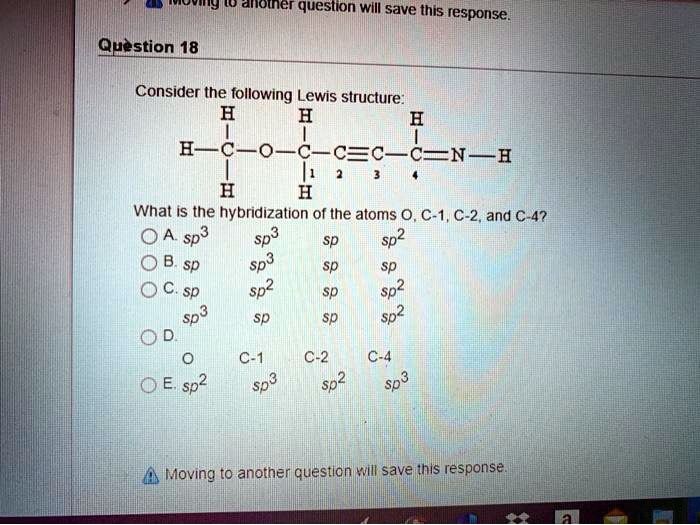SOLVED: aouer question wllI save this response Question 18 Consider the ...