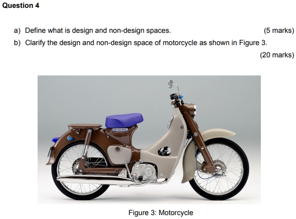 SOLVED: Question 4 a) Define what is design and non-design spaces. (5 ...