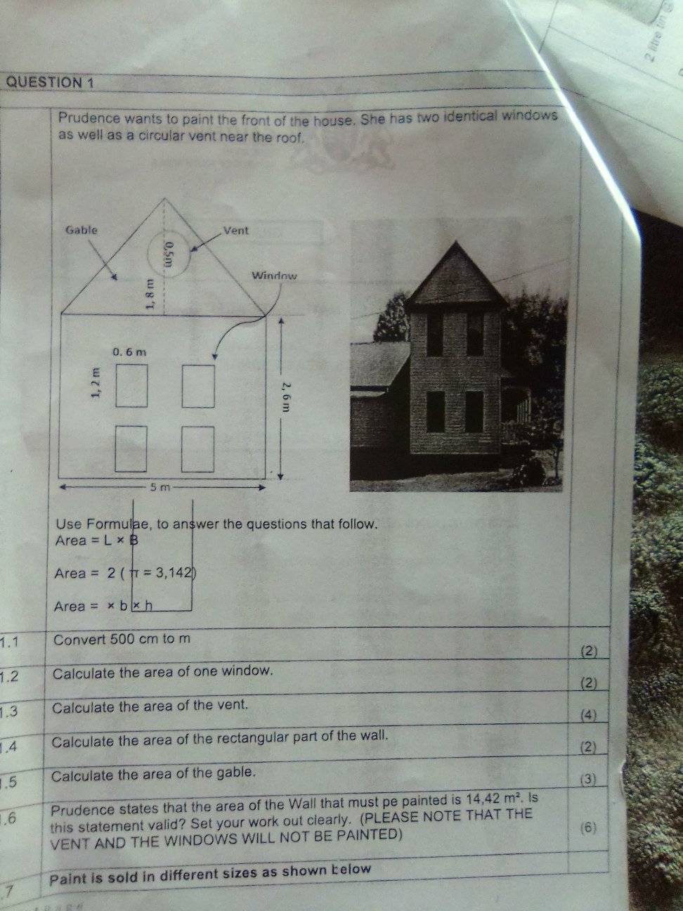 prudence wants to paint the front of the house