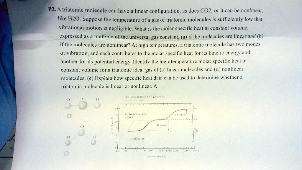 Pza Triatomic Molecule Can Have A Linear Configuration As Does Co2 Or It Can Be Nonlinea Like