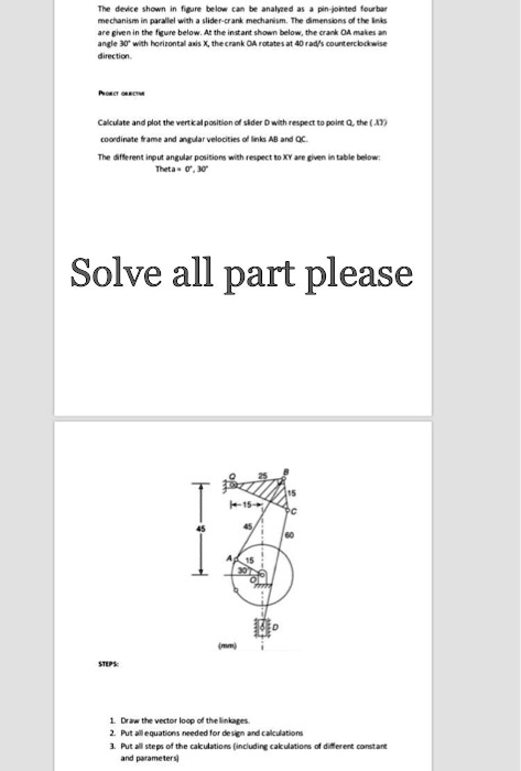 The device shown in figure below can be analyzed as a pin-jointed ...