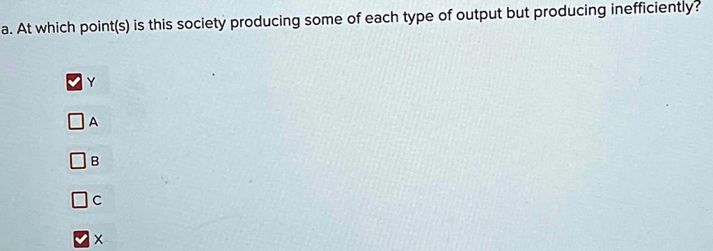 a. At which point(s) is this society producing some of each type of ...