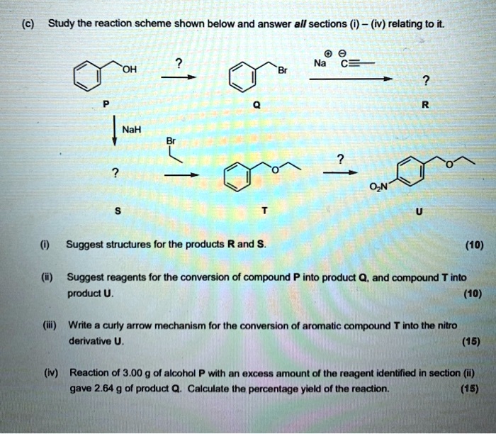 Study the reaction scheme shown below and answer all … - SolvedLib