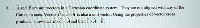SOLVED: Aand' B are unit vectors in Cartesian coordinate system. They ...