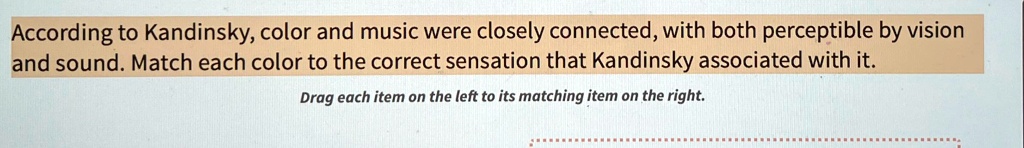 according to kandinsky color and music were closely connected with both ...
