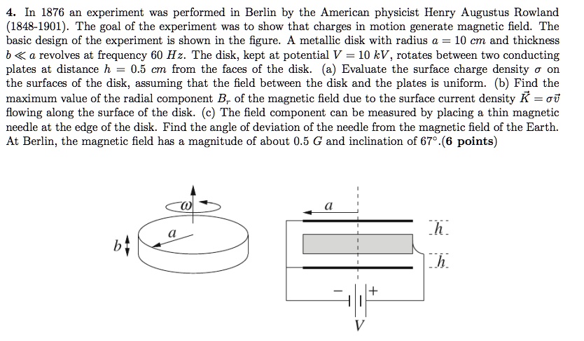 4. In 1876 an experiment was performed in Berlin by the American physicist Henry Augustus ...