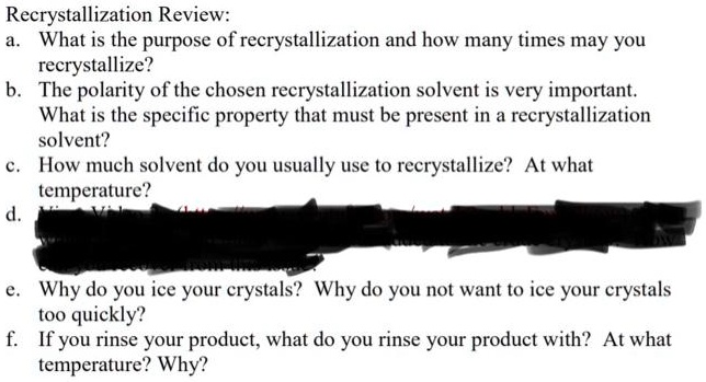 recrystallization review what is the purpose of recrystallization and ...