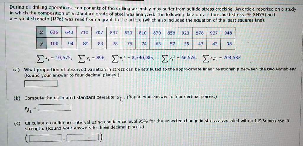 SOLVED:During oil drilling operations, components of the drilling ...