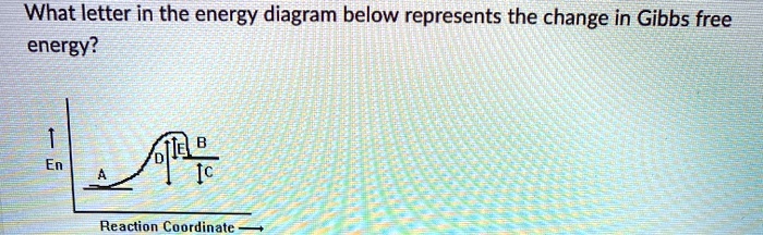 SOLVED: What letter in the energy diagram below represents the change ...