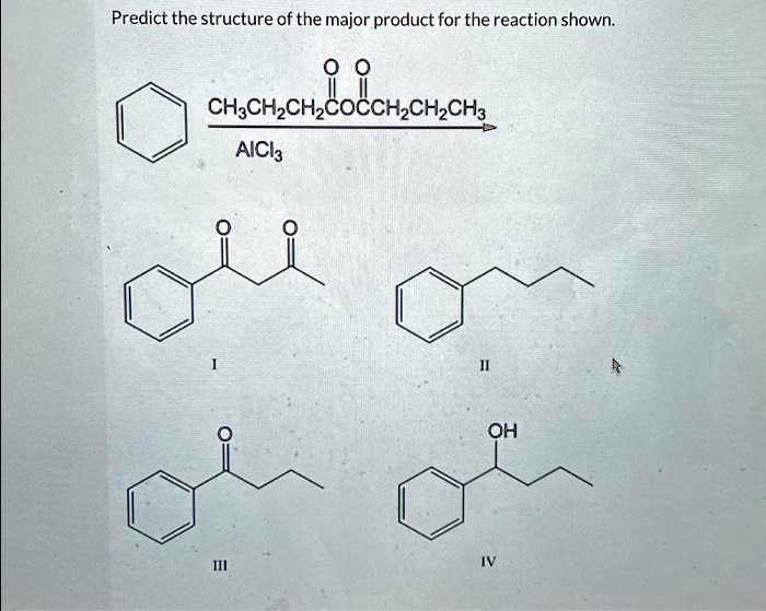 SOLVED: Predict the structure of the major product for the reaction ...
