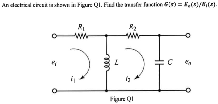 an electrical circuit is shown in figure q1 find the transfer function gseoseis an electrical ...