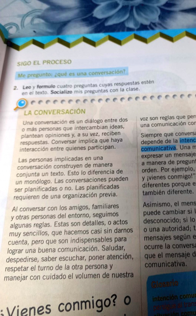 SOLVED: leo y formulo cuatro preguntas cuyas respuestas esten en el ...