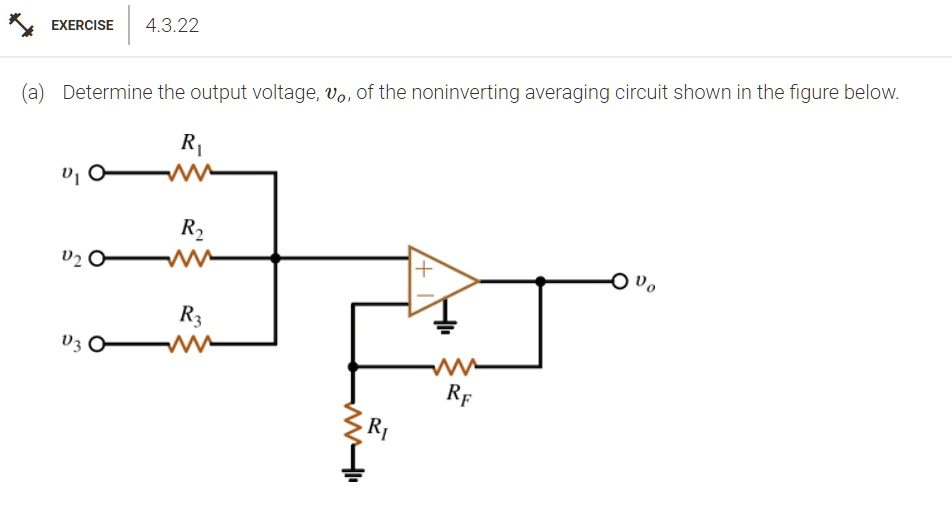 Solved Texts Exercise 4322 A Determine The Output Voltage Vo Of The Non Inverting 7479