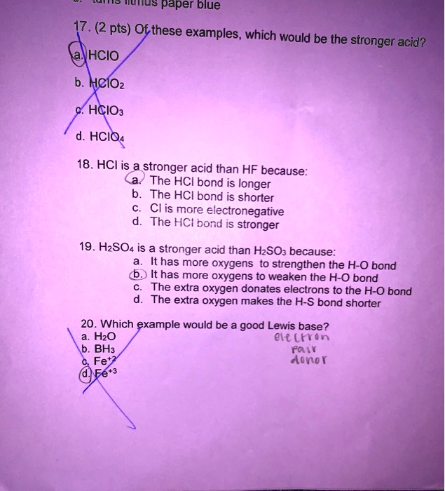 wlnus paper blue 2 pts ofthese examples which would be the stronger ...
