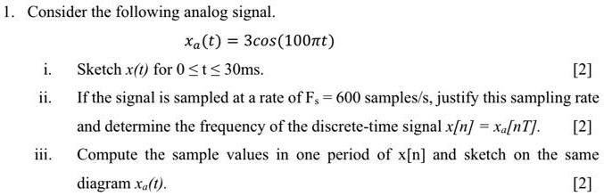 SOLVED: Texts: Digital Signal Processing 1. Consider the following ...
