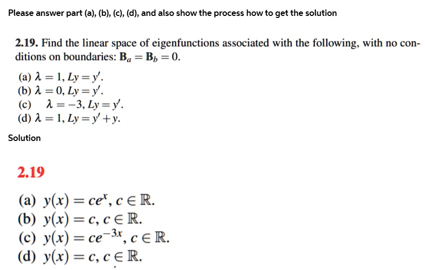 SOLVED: Please answer part (a), (b), (c), (d), and also show the process how to get the solution ...